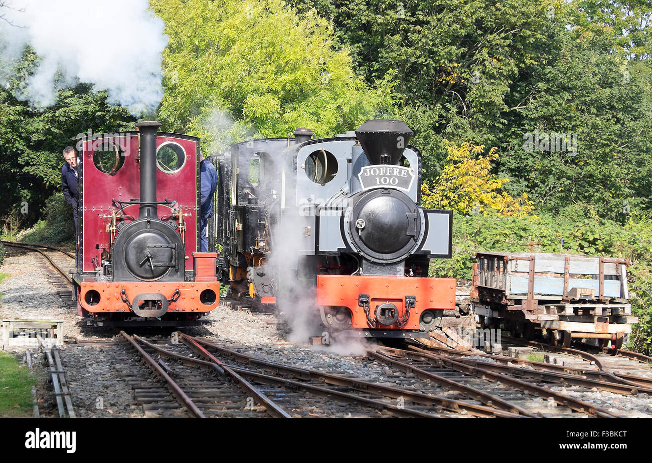 Lancashire, Uk - Narrow Gauge Steam engine takes part in engine move ...
