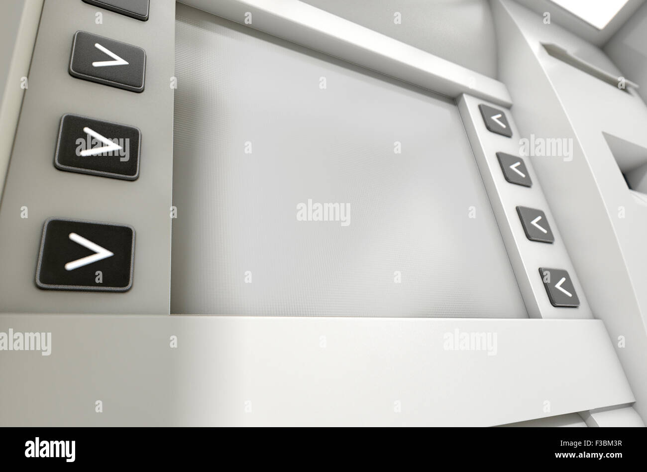 A closeup view of a blank generic atm screen Stock Photo - Alamy