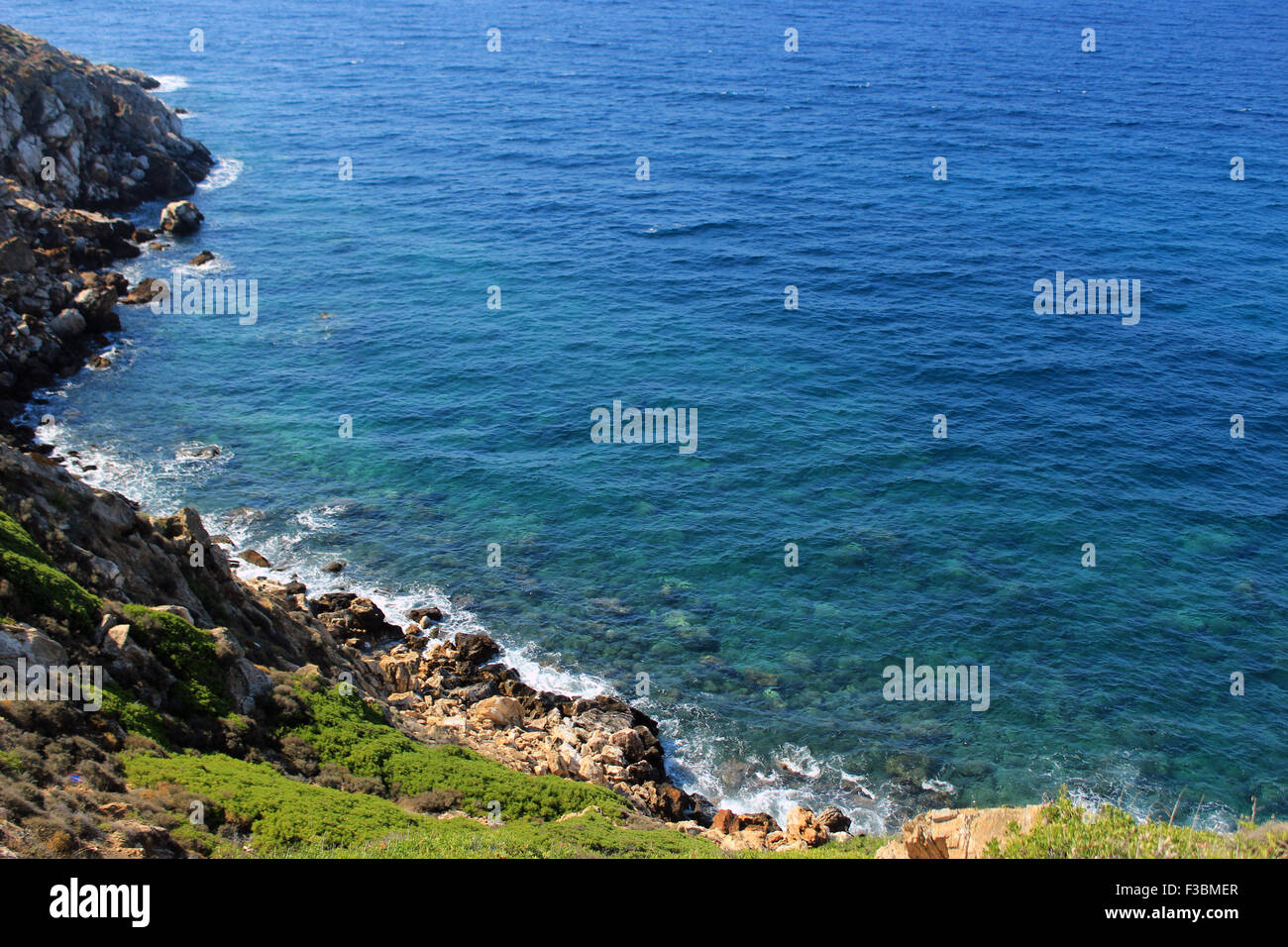 Empty coast of bozcaada island canakkale turkey Stock Photo - Alamy