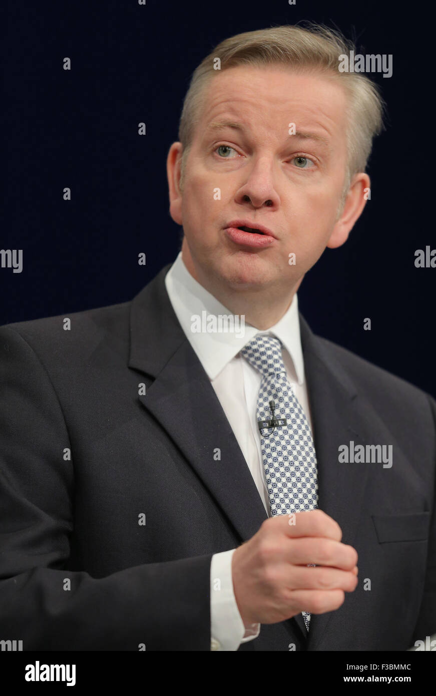 Manchester, UK. 4th October, 2015. Michael Gove Mp Labour Party ...