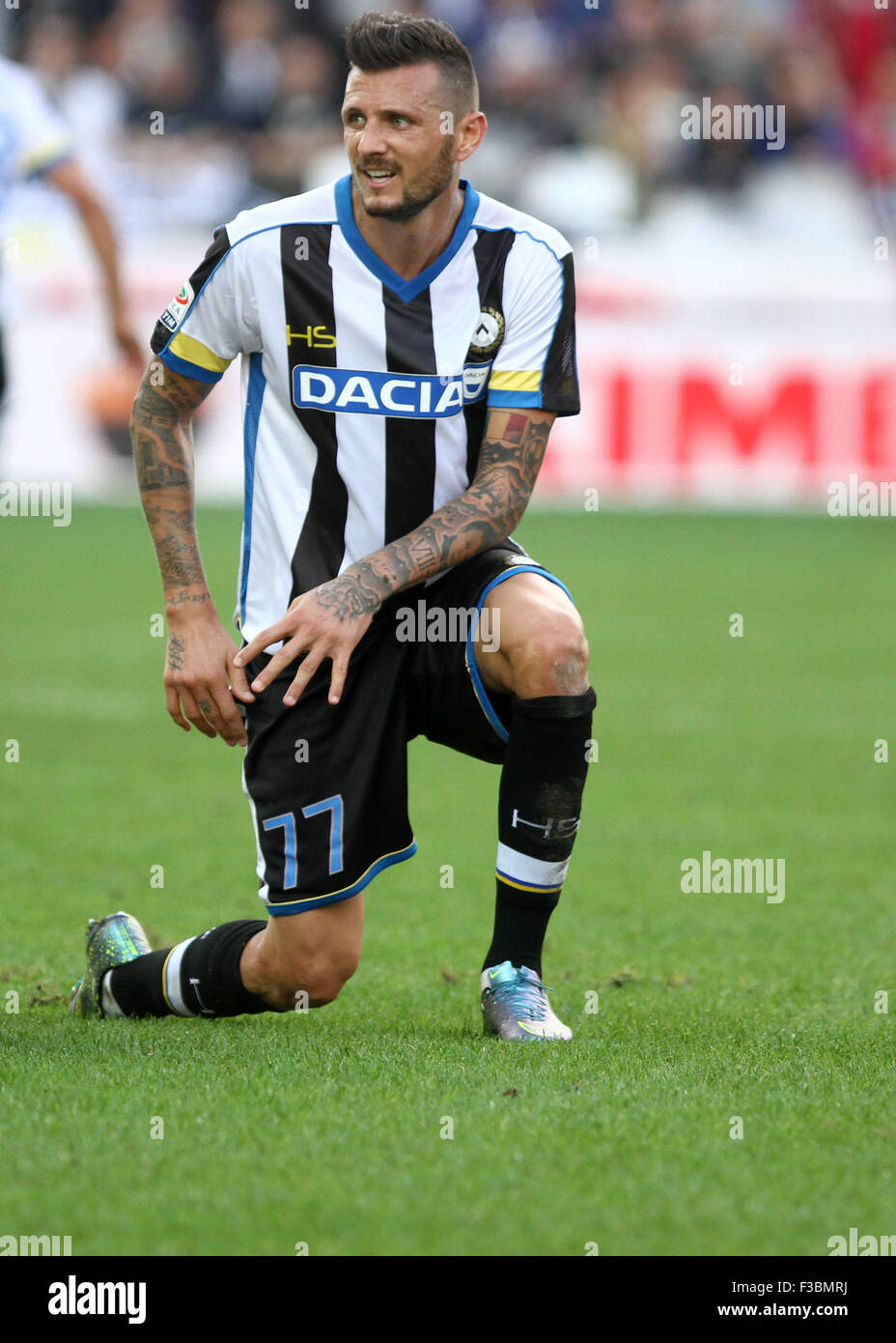 Udine, Italy. 4th October, 2015. ITALY, Udine:Udinese's forward Cyril ...
