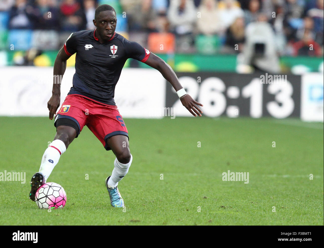 Udine, Italy. 4th October, 2015. Genoa's defender Issa Cissokho ...