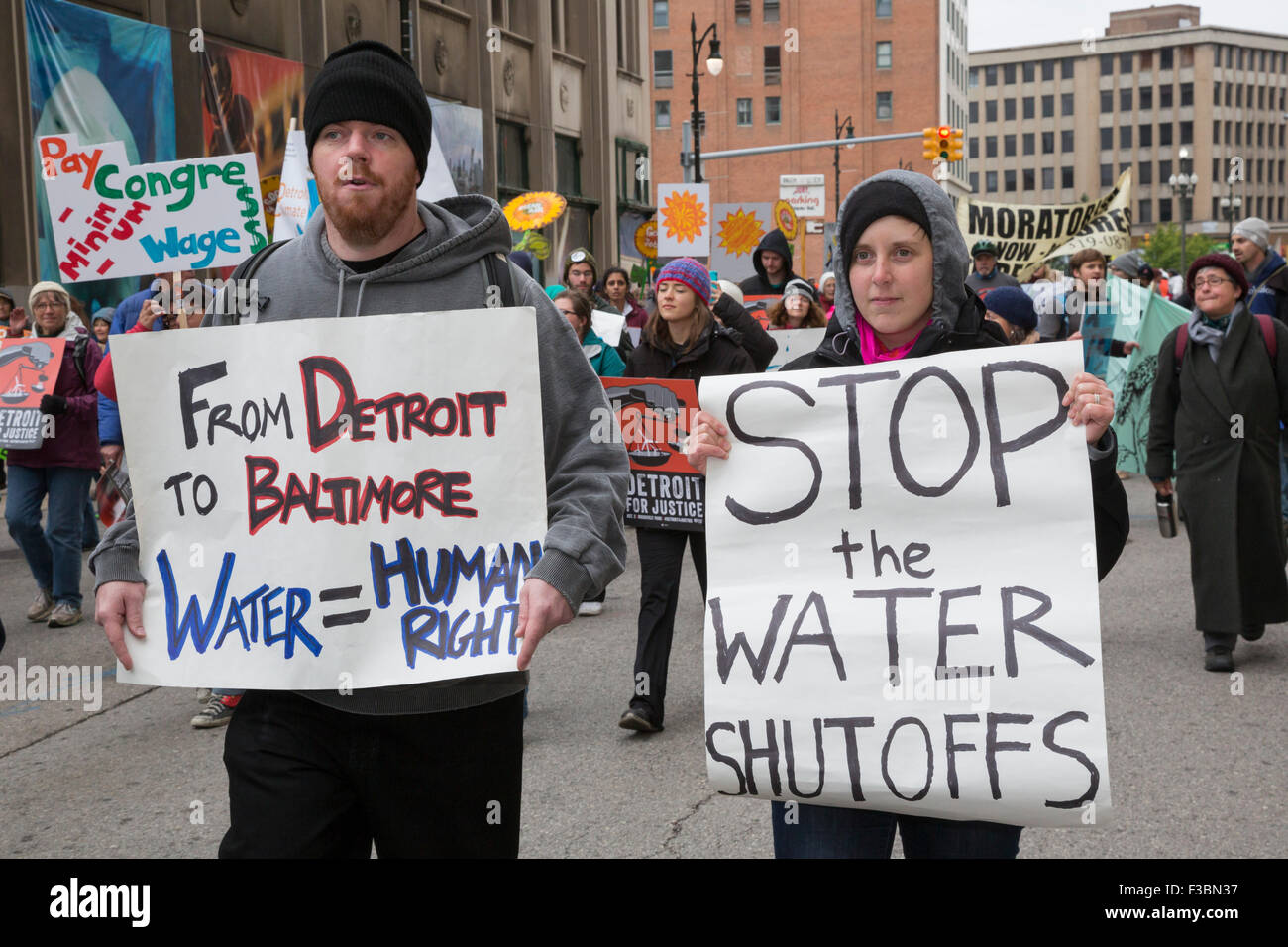 The Detroit March for Justice, which brought together those concerned ...