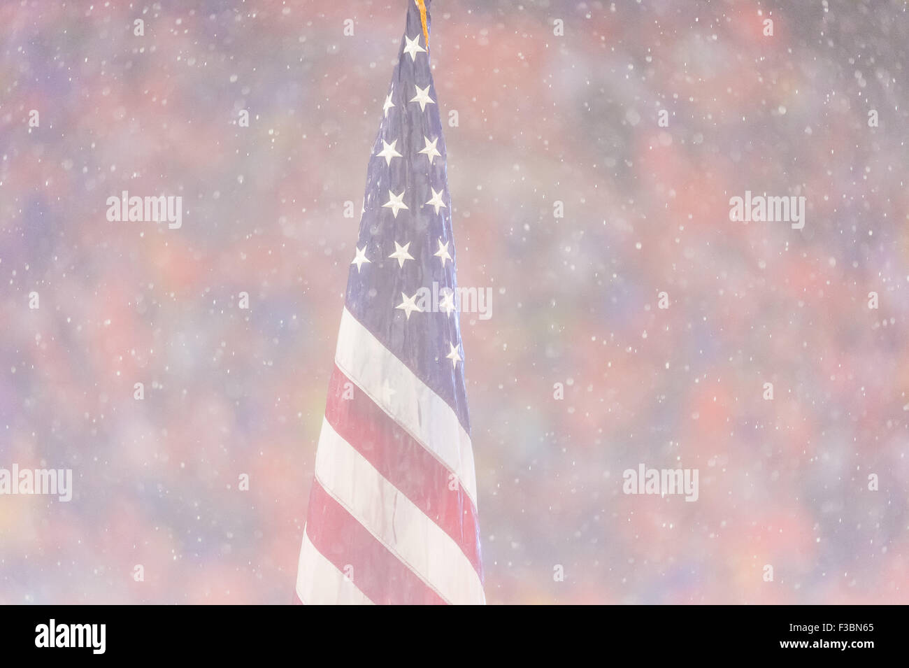 Heavy rain falls in Clemson duing the National Anthem prior to the NCAA ...