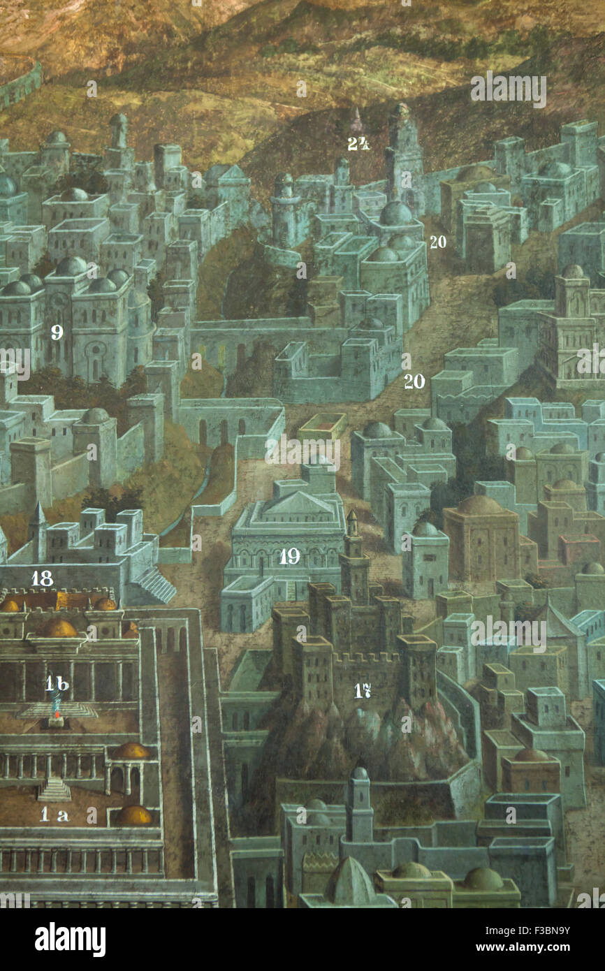 House of Pontius Pilate, Via Dolorosa and the Antonia Fortress in ...