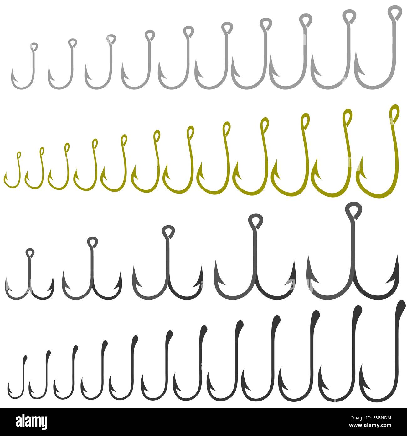 Treble hook Stock Vector Images - Alamy