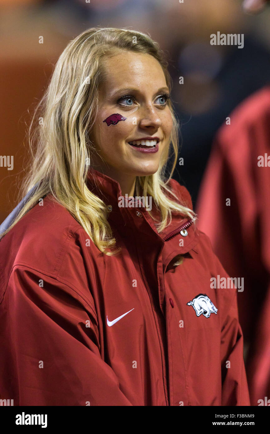 Arkansas razorbacks cheerleader hi-res stock photography and images - Alamy