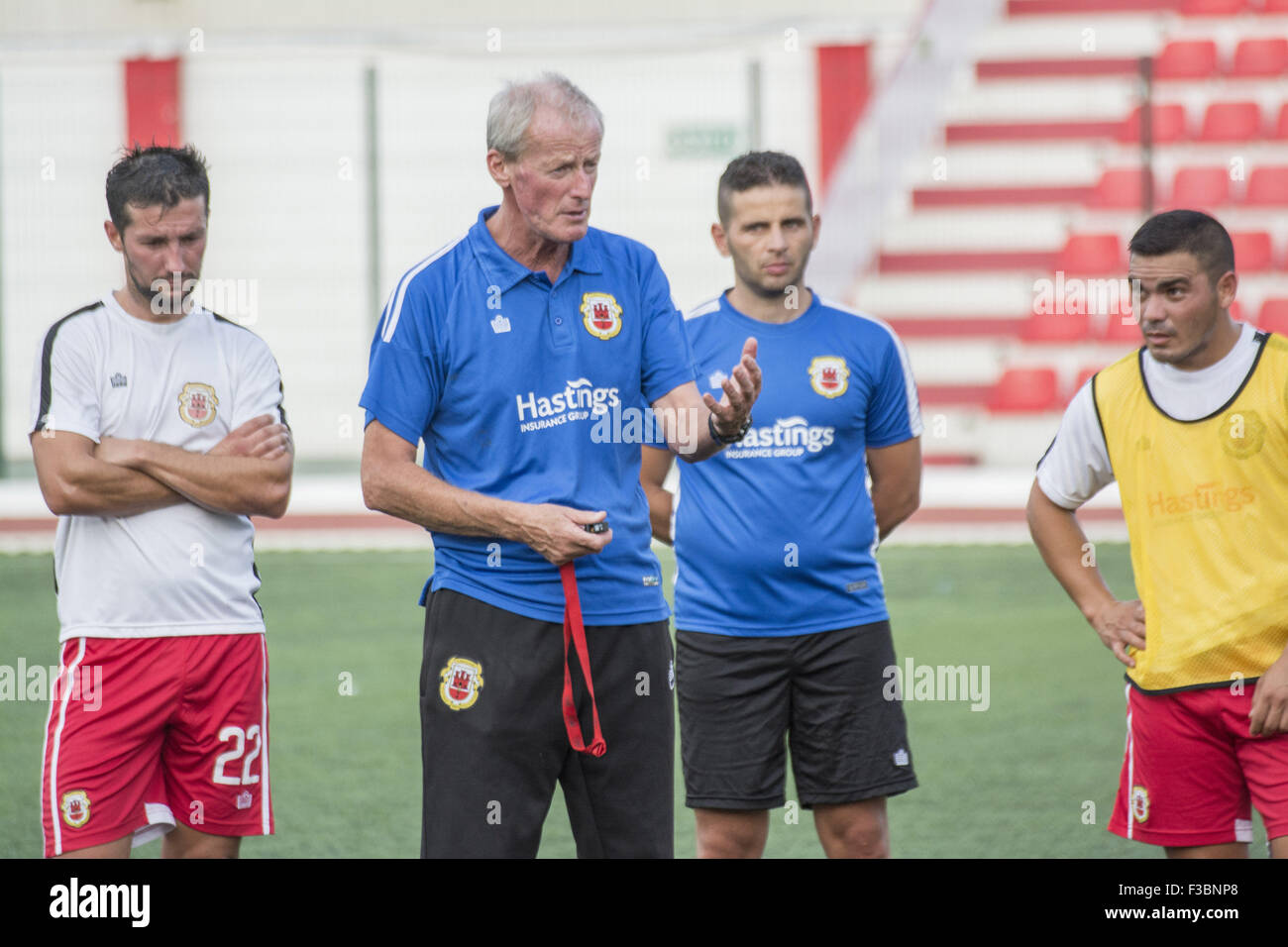 Gibraltar - 4th October 2015 - The Gibraltar football national squad ...