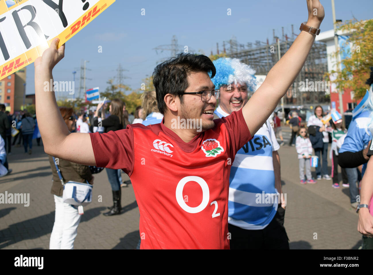 Leicester, King Power Stadium, UK,04th October 2015.Fans arriving for ...