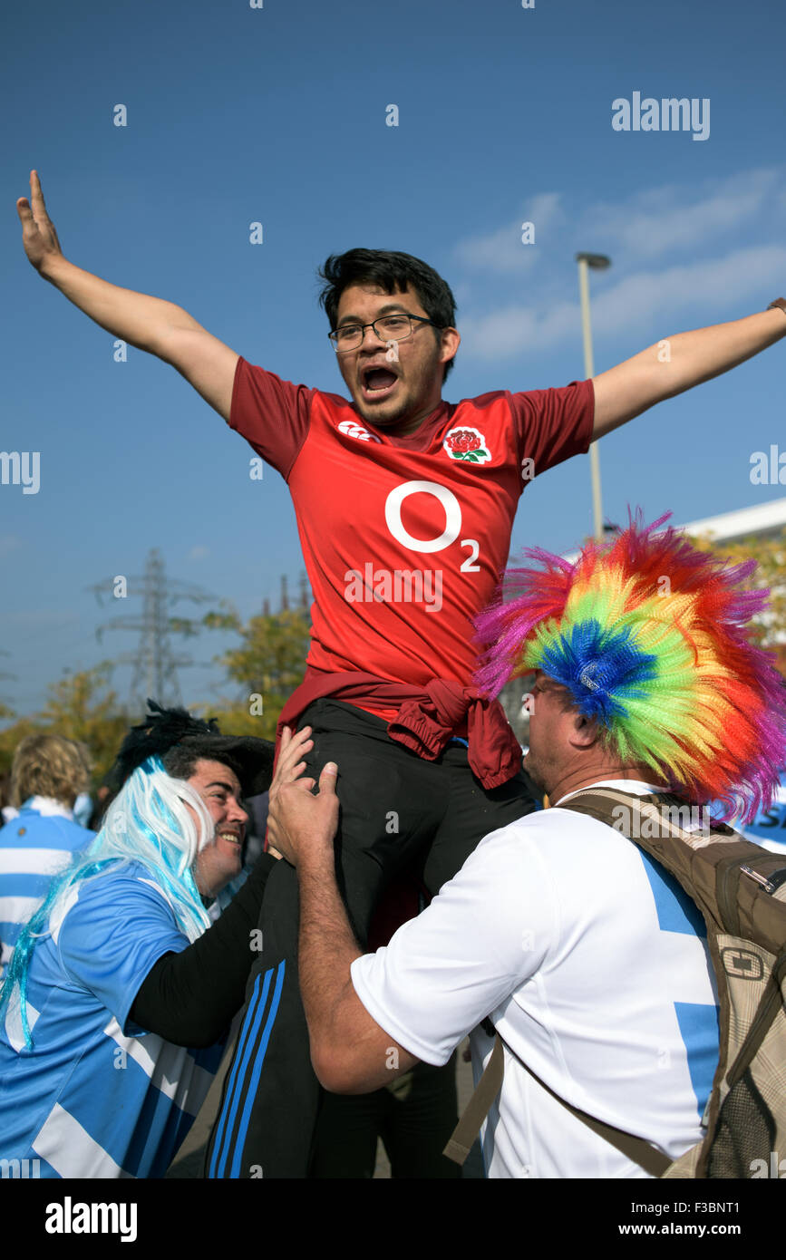 Leicester, King Power Stadium, UK,04th October 2015.Fans arriving for ...
