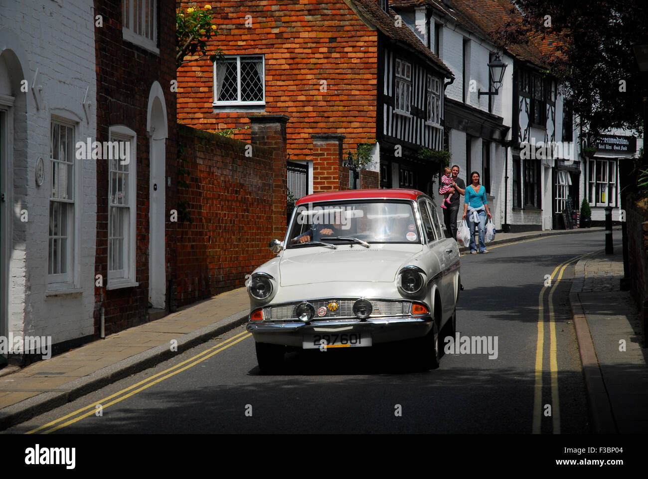 Oldtimer in The Mint Rye East Sussex England UK Europe Stock Photo - Alamy