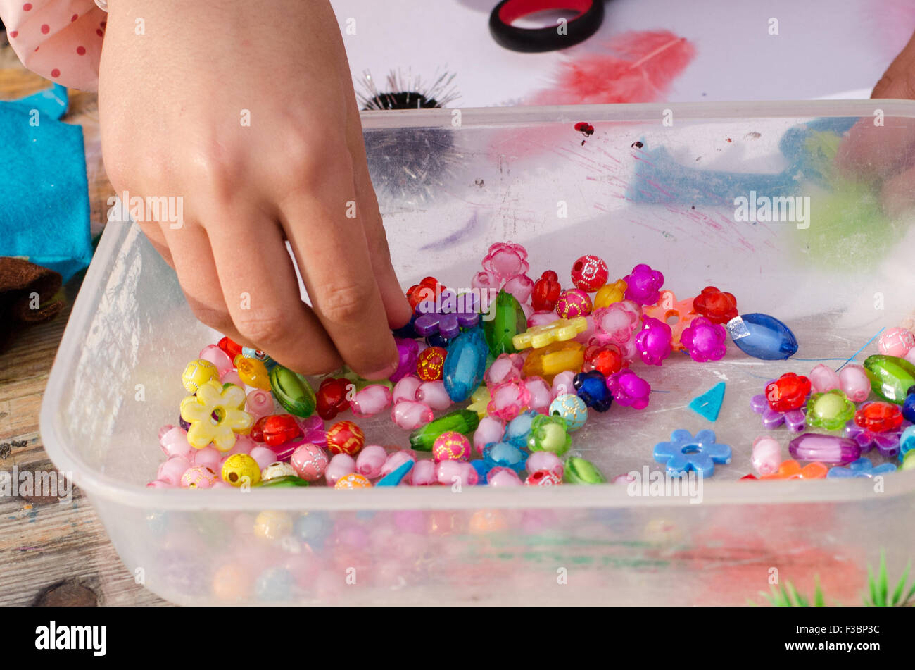 White alphabet beads hi-res stock photography and images - Alamy