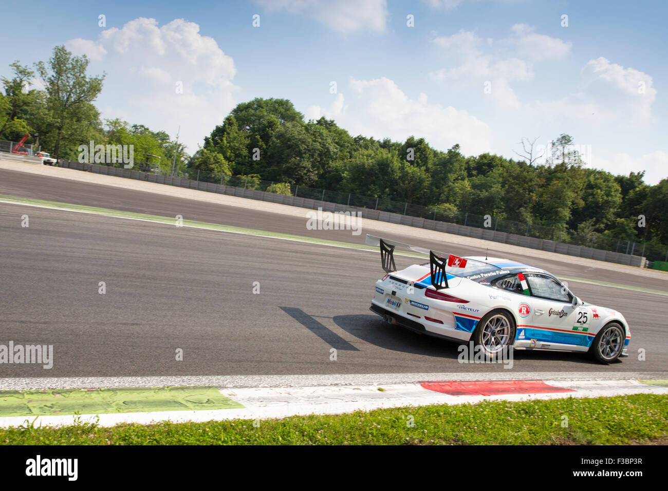 Monza, Italy - May 30, 2015: Porsche 911 GT3 Cup of Antonelli ...