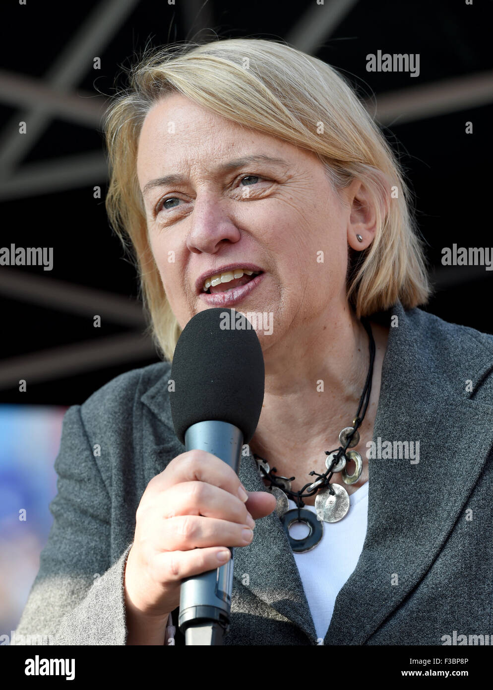 Natalie Bennett leader of the Green Party Stock Photo - Alamy