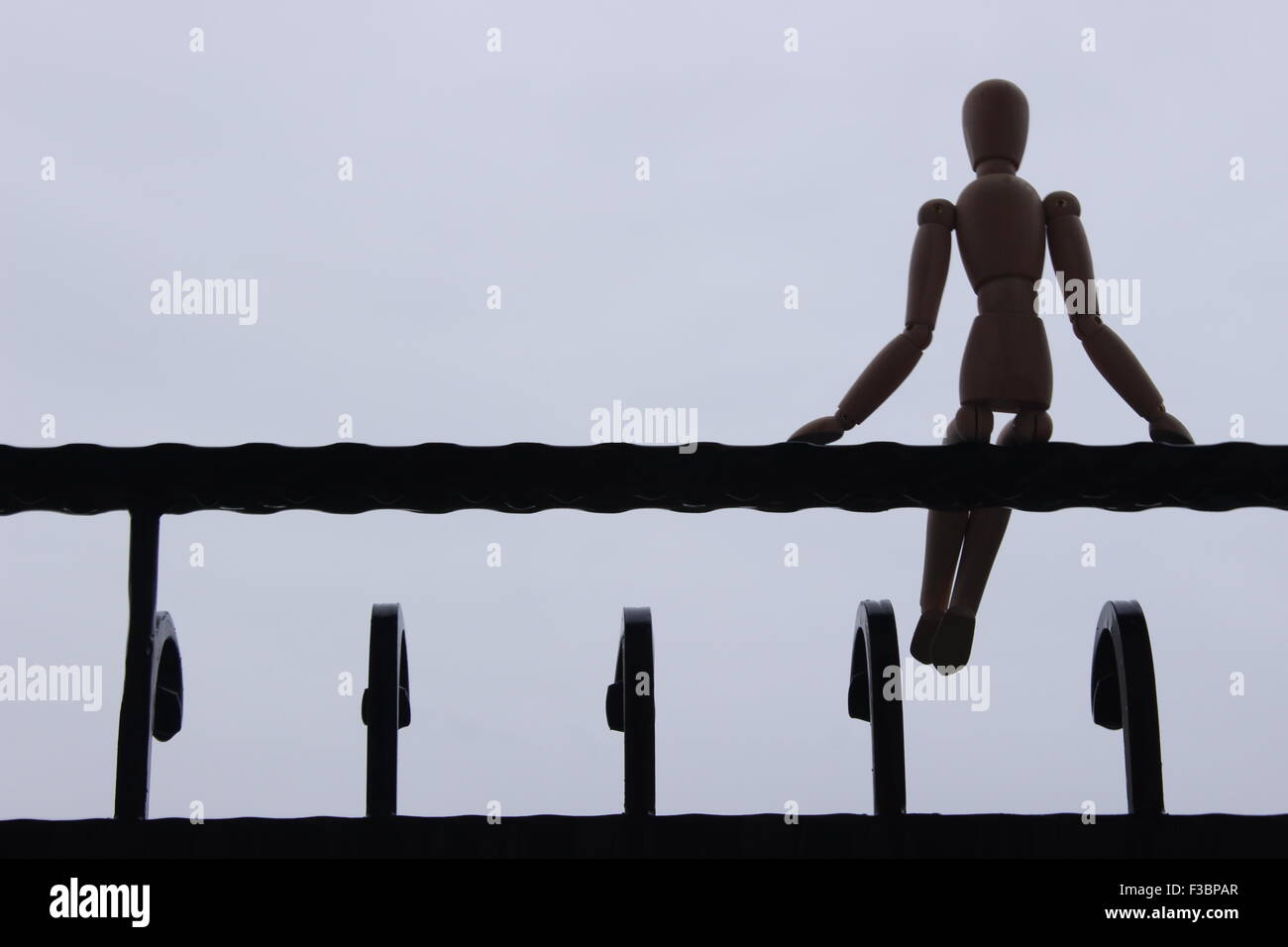 Doll staring into the bleakness Stock Photo - Alamy