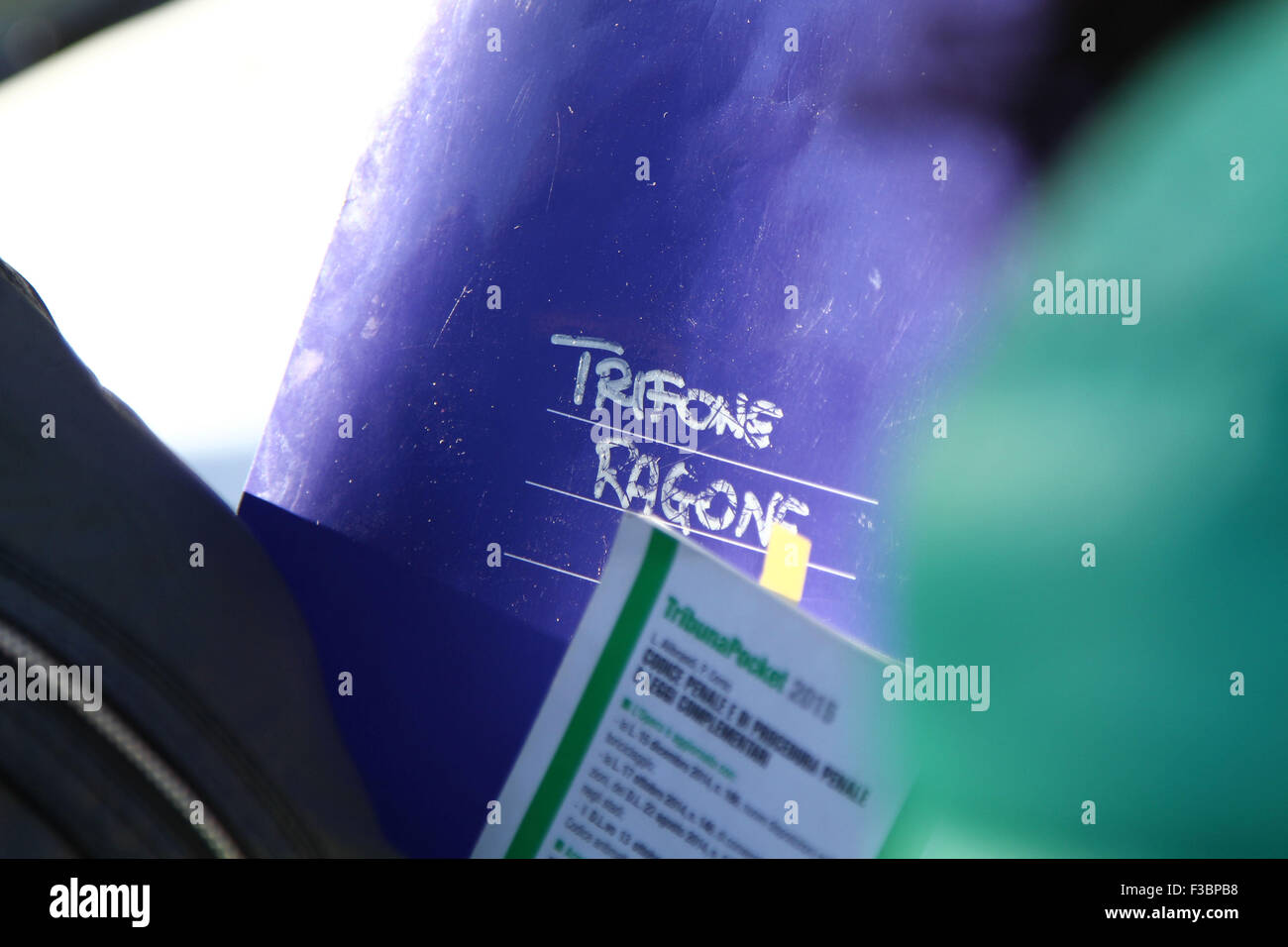 ITALY, Pordenone: Trifone Ragone dossier in the hands of lawyer during ...