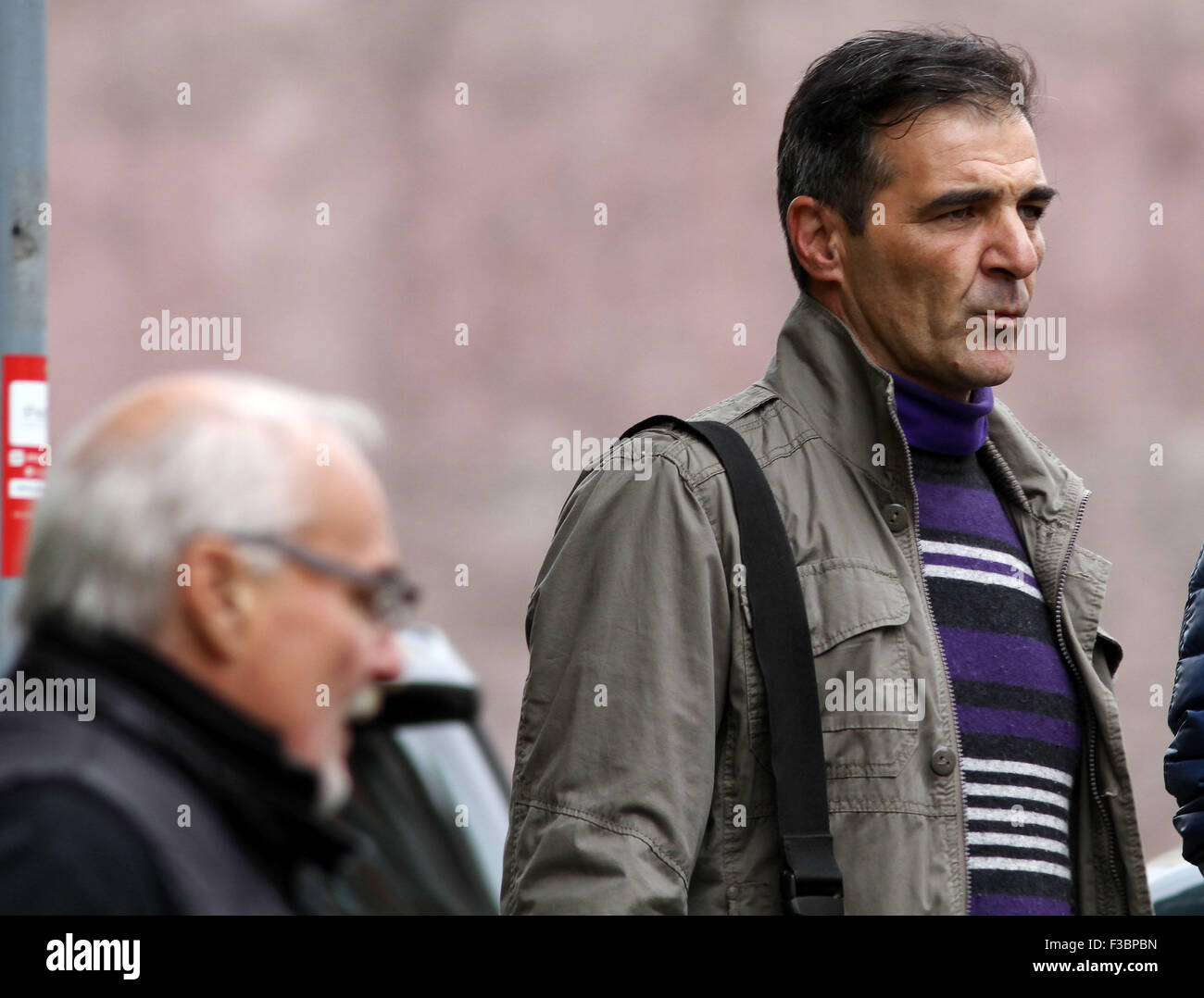 ITALY, Pordenone: Francesco Ragone father of Trifone Ragone arrive at ...