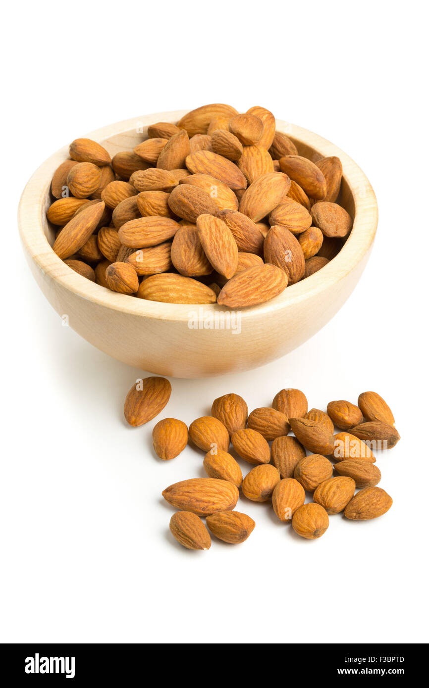 Almonds shelled nuts bowl nut food hi-res stock photography and images ...