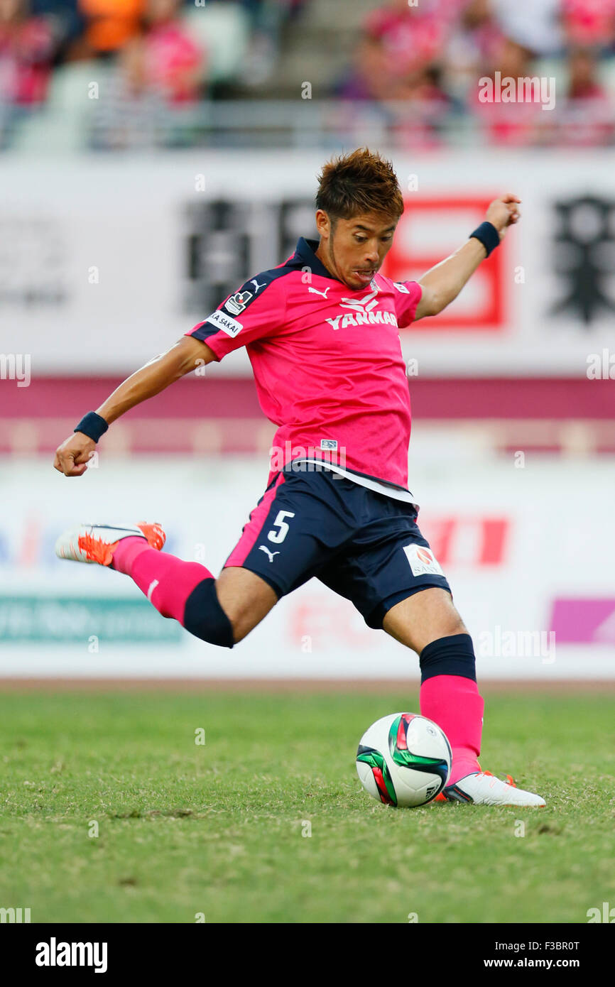 Osaka, Japan. 4th Oct, 2015. Yusuke Tanaka (Cerezo) Football/Soccer ...