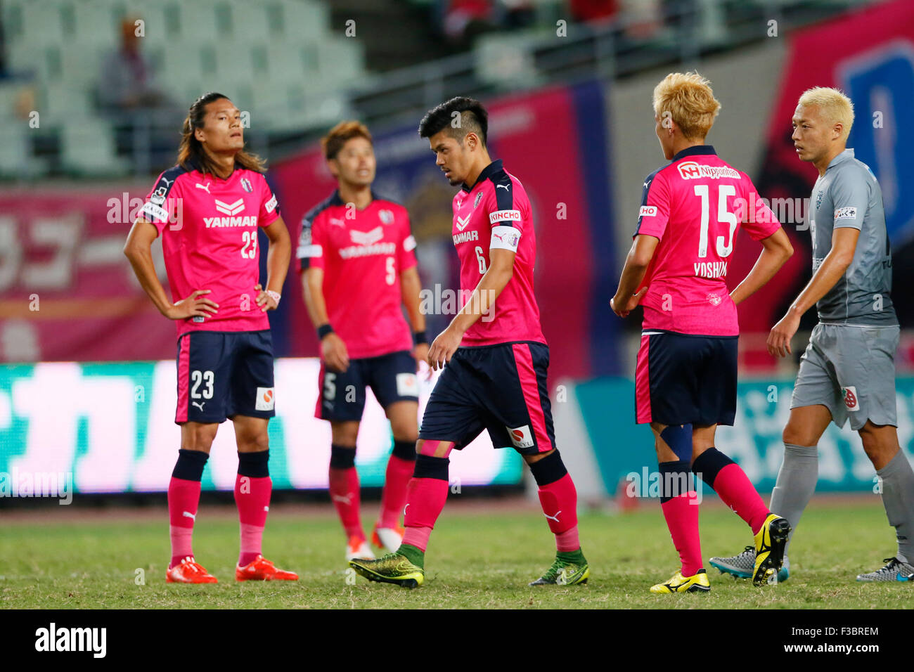 Osaka, Japan. 4th Oct, 2015. Cerezo Osaka team group Football/Soccer ...