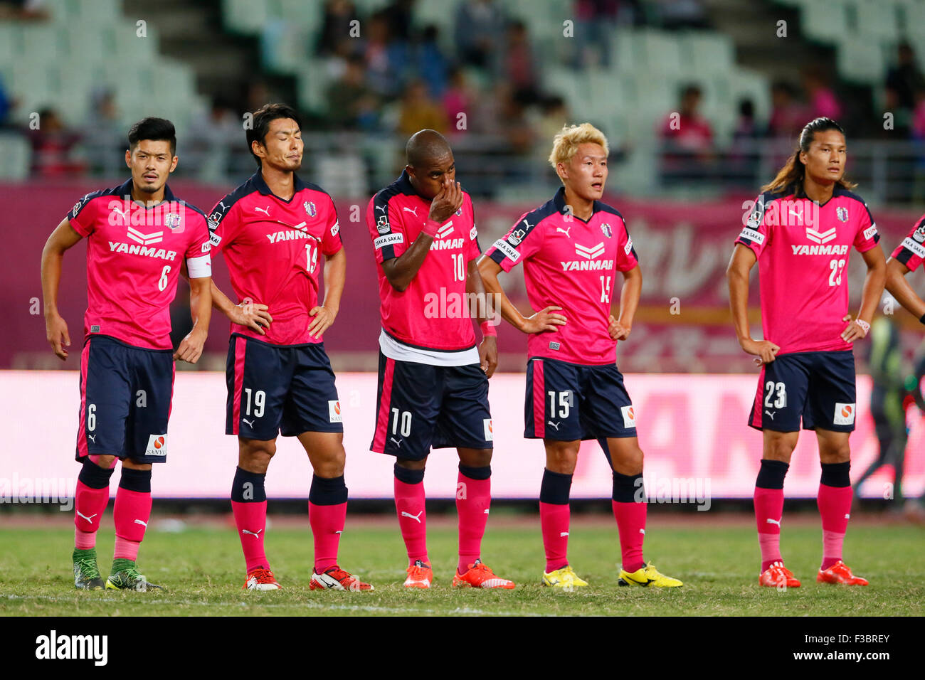Osaka, Japan. 4th Oct, 2015. Cerezo Osaka team group Football/Soccer ...