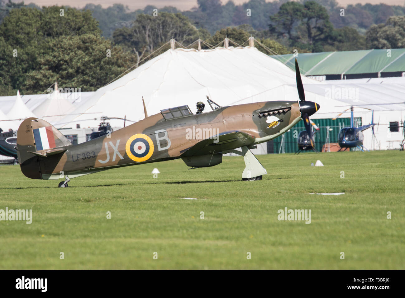 Hawker Hurricane Mk IIc LF363 fighter aircraft flying at the Battle of ...