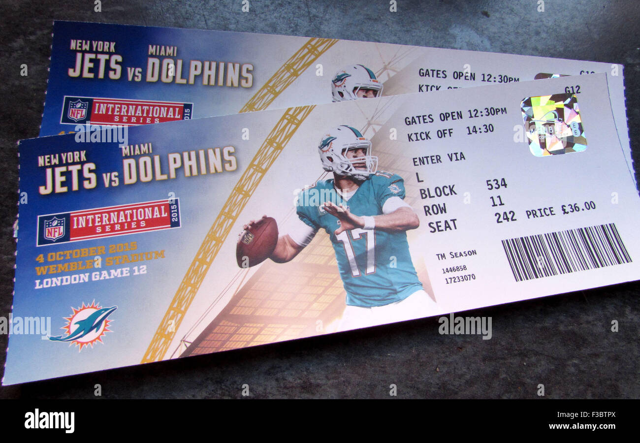 London, UK. 4th October, 2015. Atmosphere at the NFL International ...