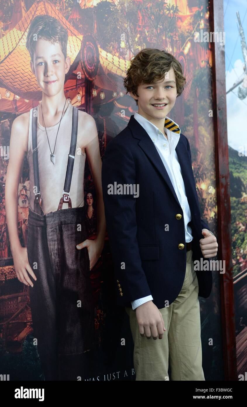 New York, NY, USA. 4th Oct, 2015. Levi Miller at arrivals for PAN ...
