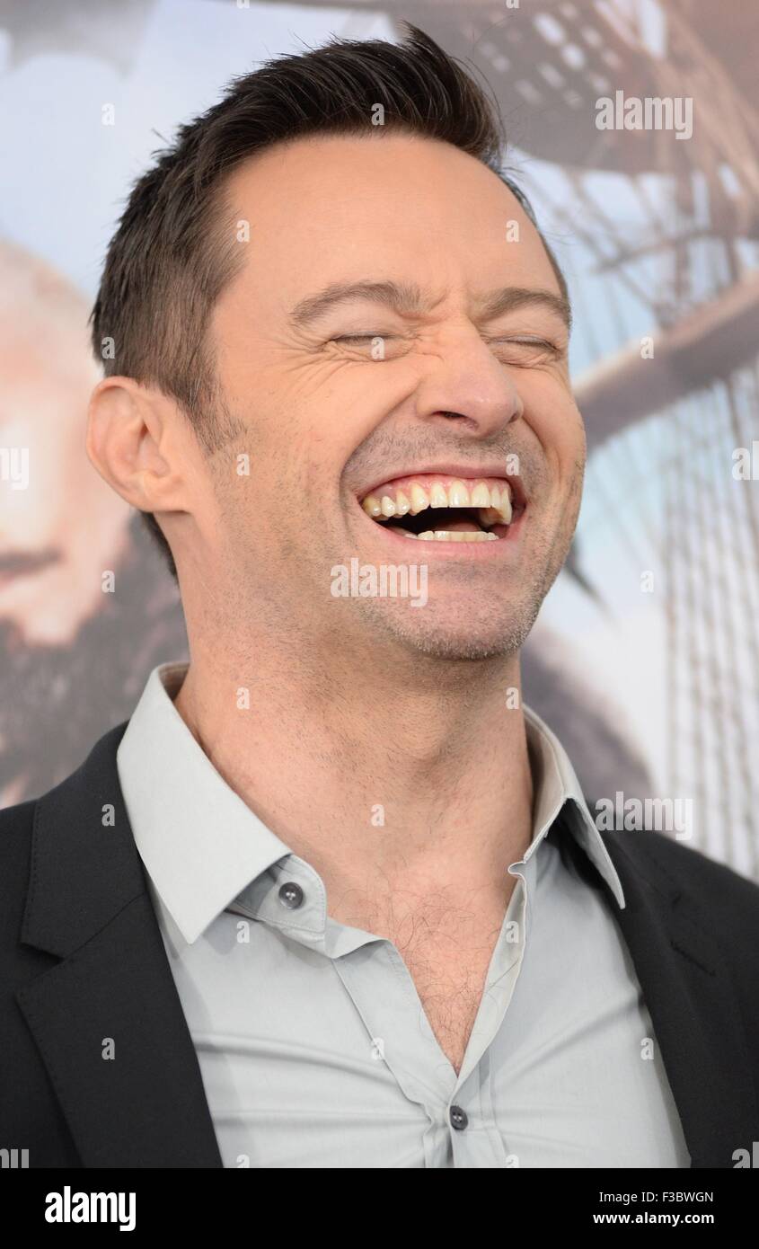 New York, NY, USA. 4th Oct, 2015. Hugh Jackman at arrivals for PAN ...