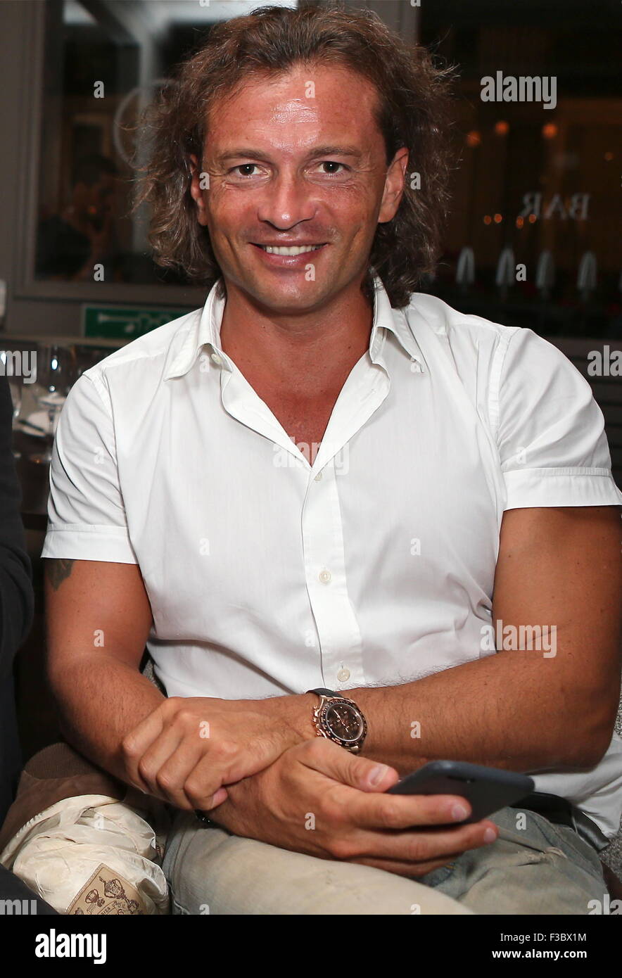 Actor and Model Luke Stevens Dines with Matchless CEO, Manuele ...