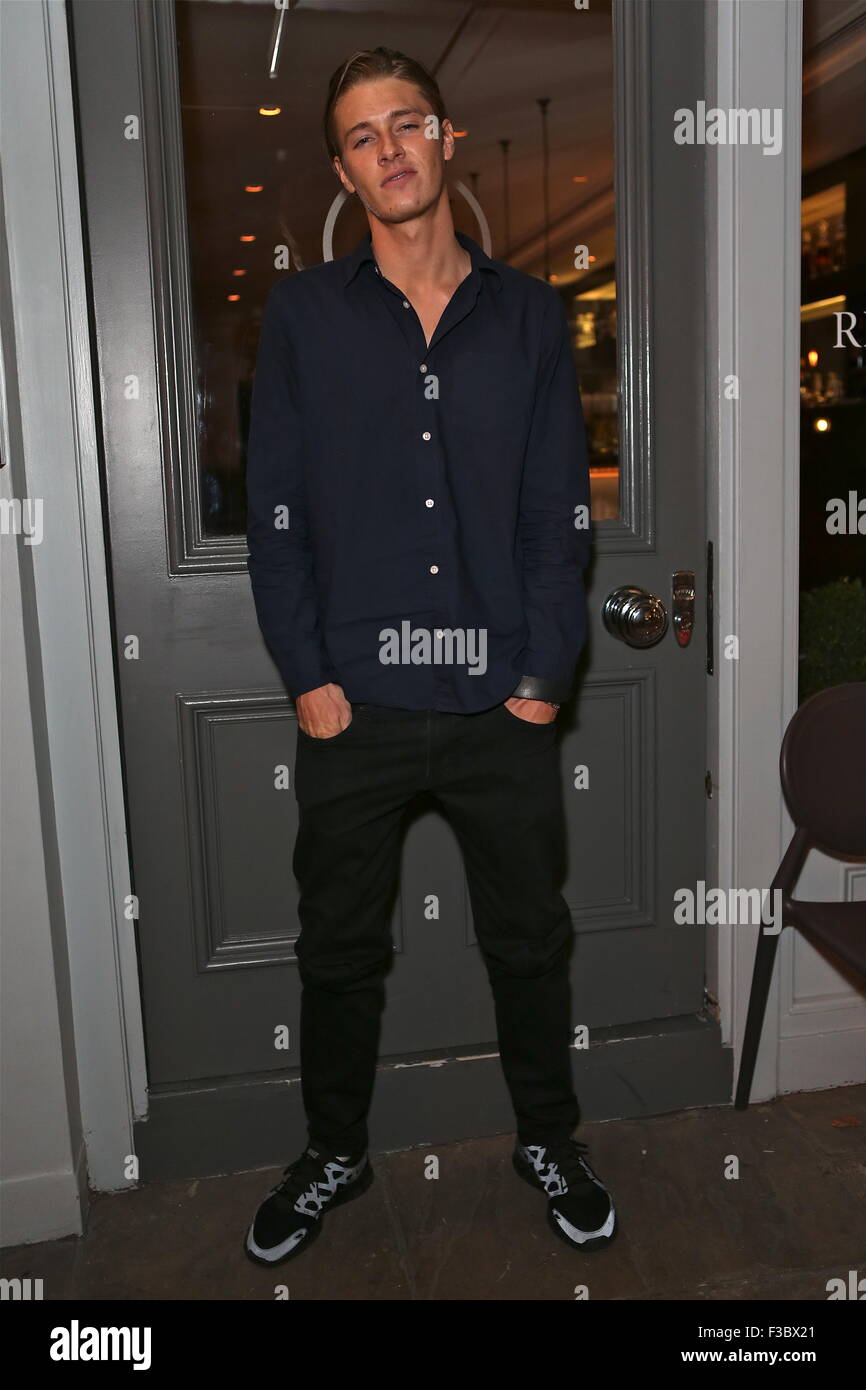 Actor and Model Luke Stevens Dines at Salmontini Le Resto Featuring ...