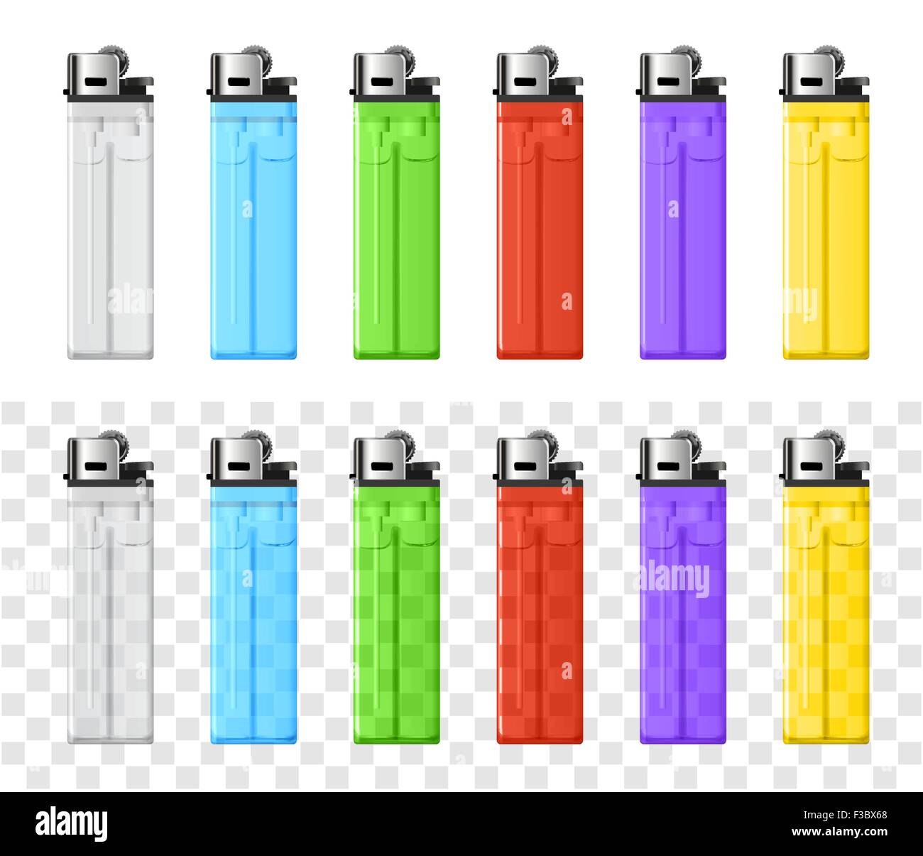 Lighters set Cut Out Stock Images & Pictures - Alamy