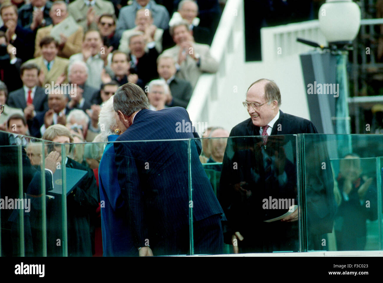 Washington, DC. USA, 20th January 1989 After being sworn in as the 41th ...