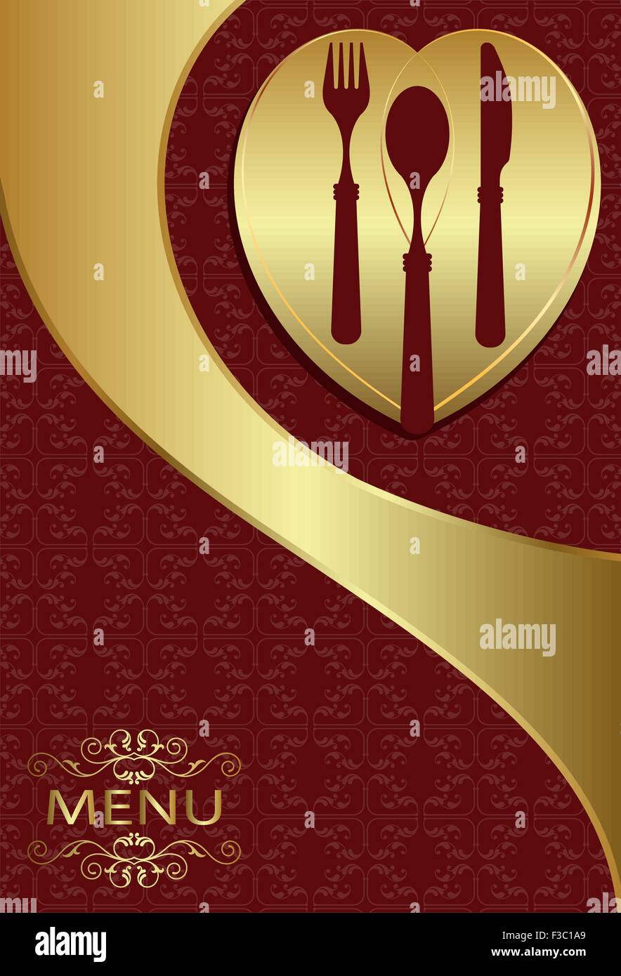 Menu Card Design Template Vector Art Stock Vector Image & Art - Alamy