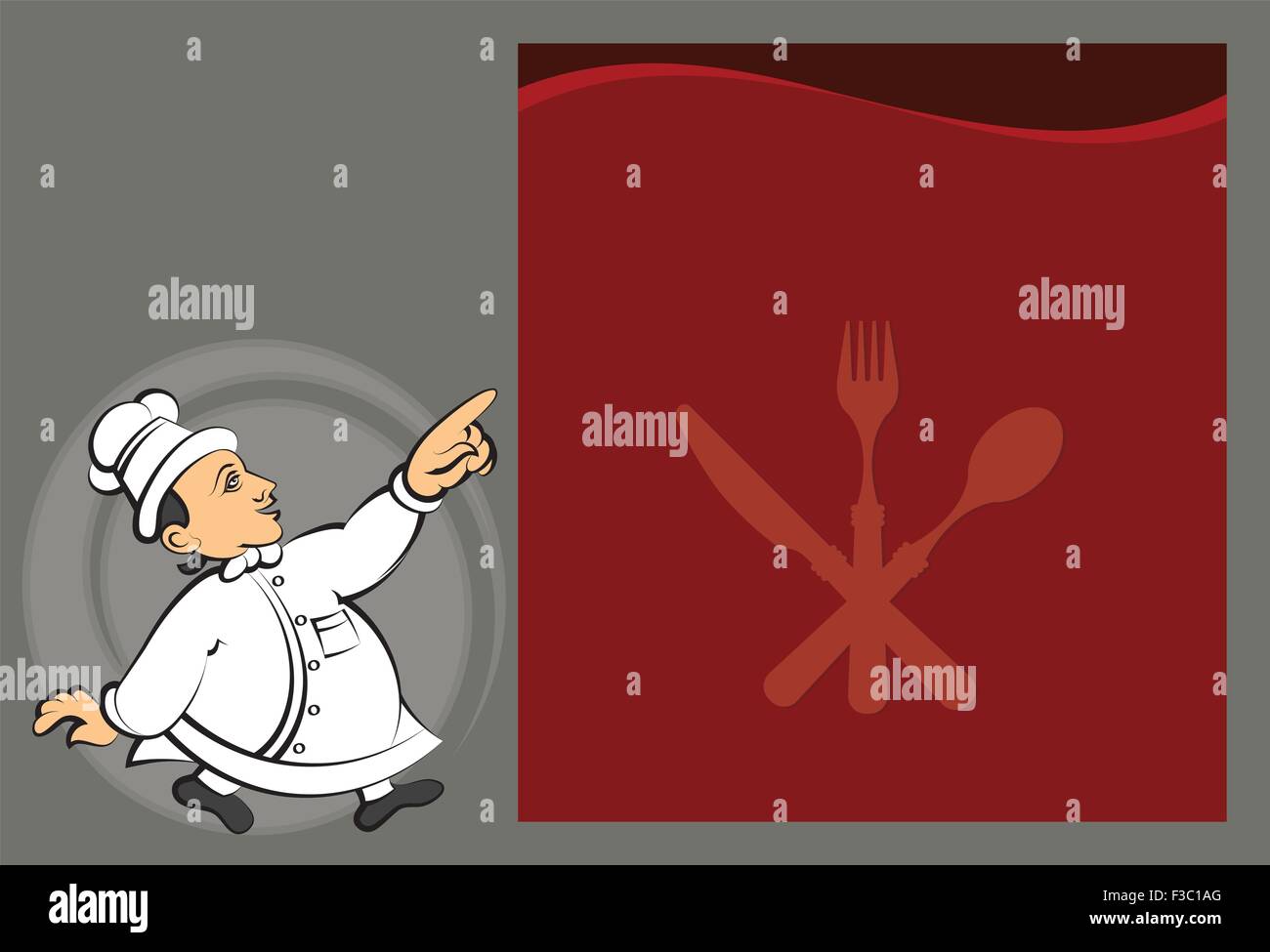 Chef Menu Card Design Template Vector Art Stock Vector Image & Art - Alamy
