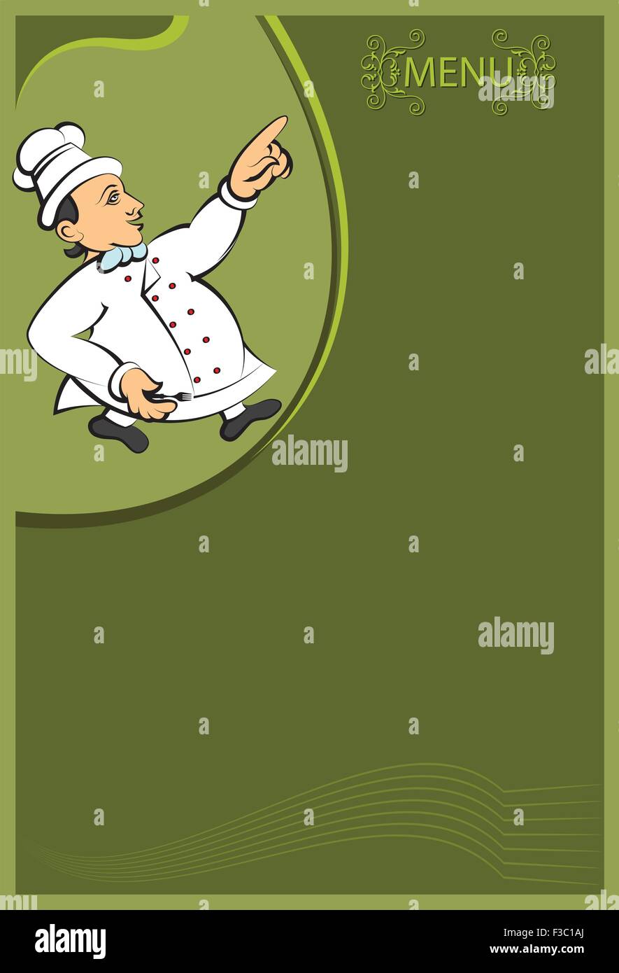 Chef Menu Card Design Template Vector Art Stock Vector Image & Art - Alamy