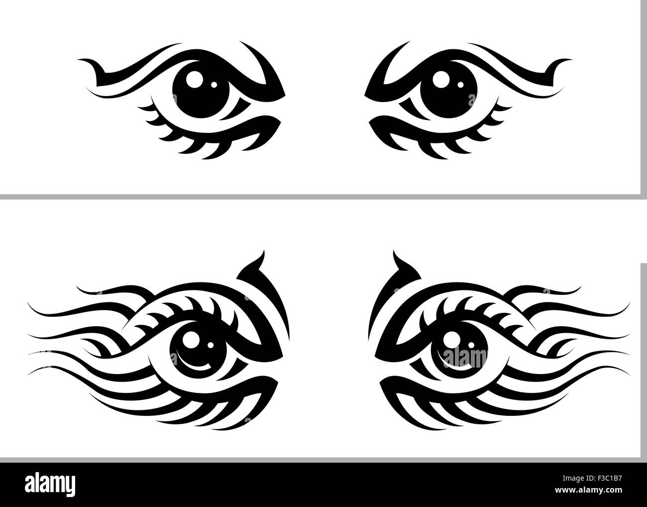 Tattoo Eye Design Vector Art Stock Vector Image & Art - Alamy