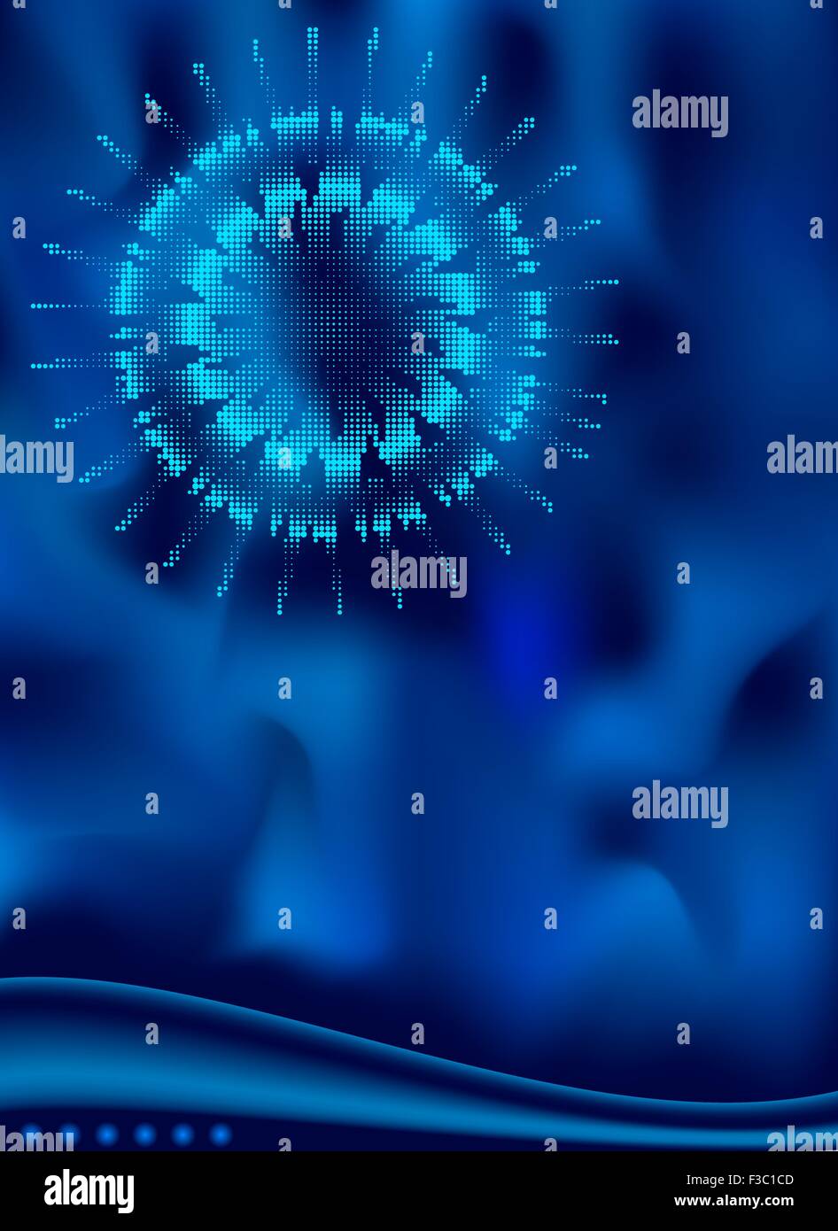 Background Composition, Web Template (Halftone) Vector Art Stock Vector ...