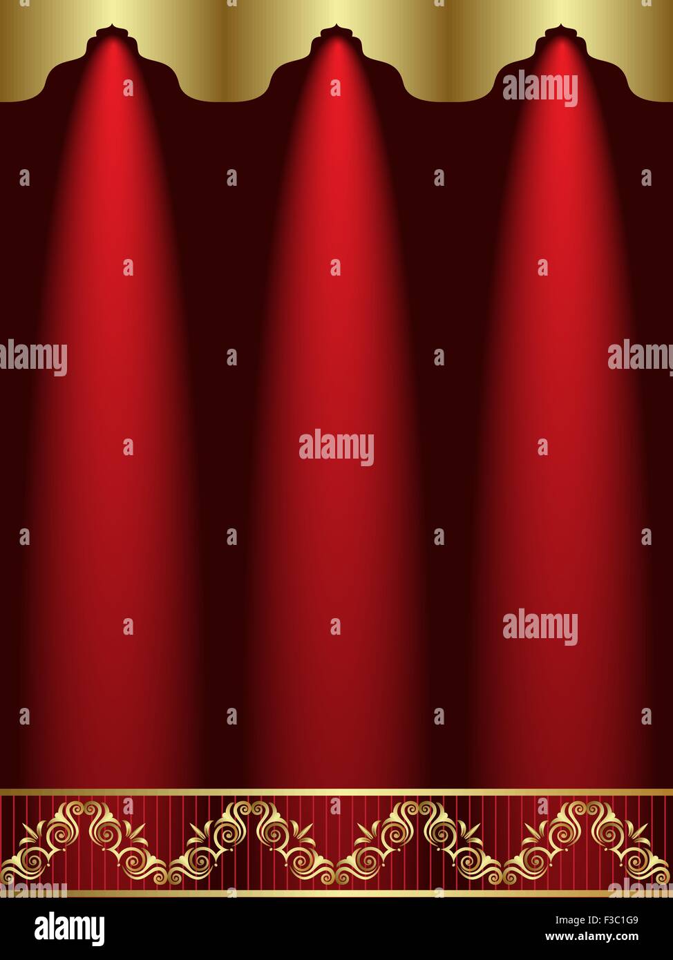 Card Design Artistic Metallic Gold Vector Art Stock Vector Image & Art ...