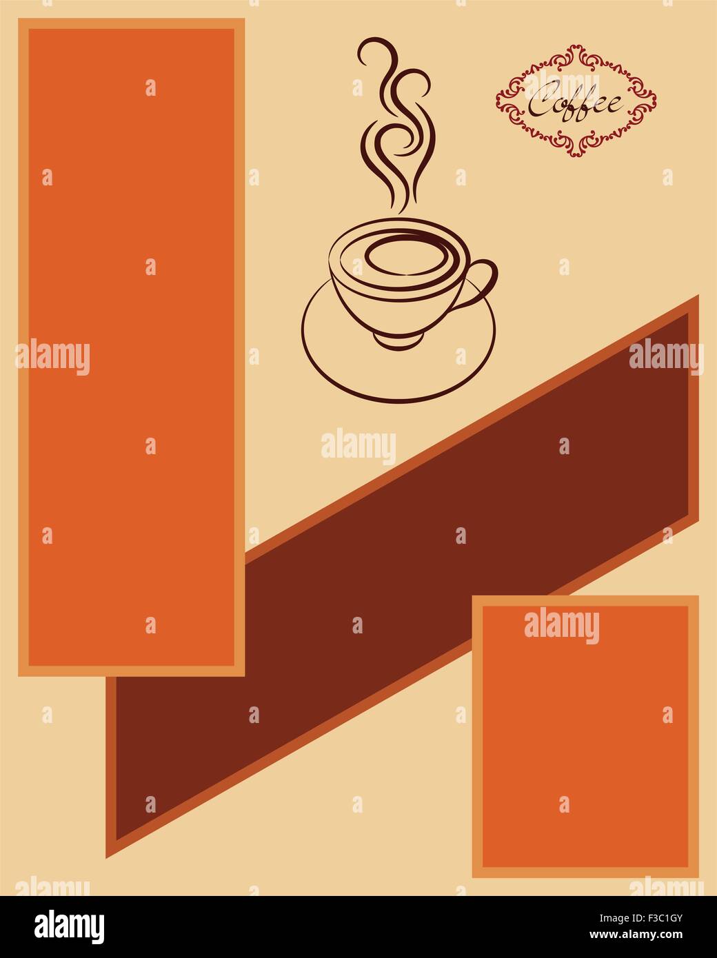 Coffee Menu Card Design Template Vector Art Stock Vector Image & Art - Alamy