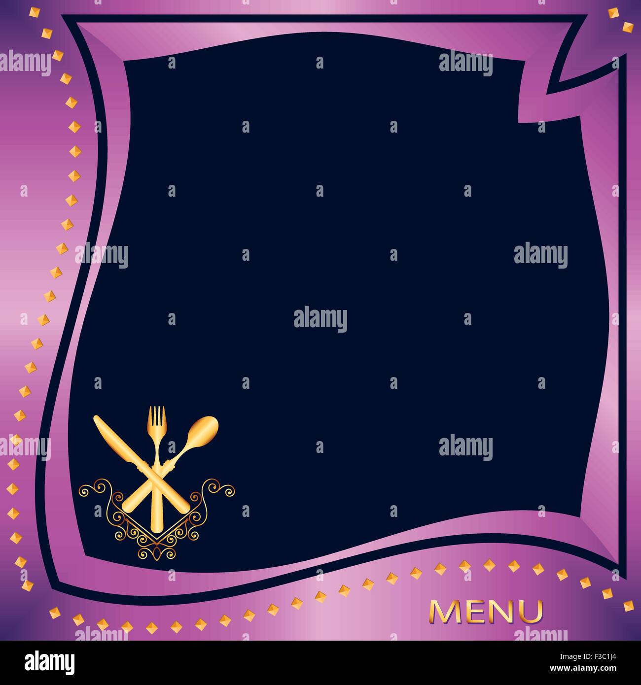 Menu Card Design Template Vector Art Stock Vector Image & Art - Alamy