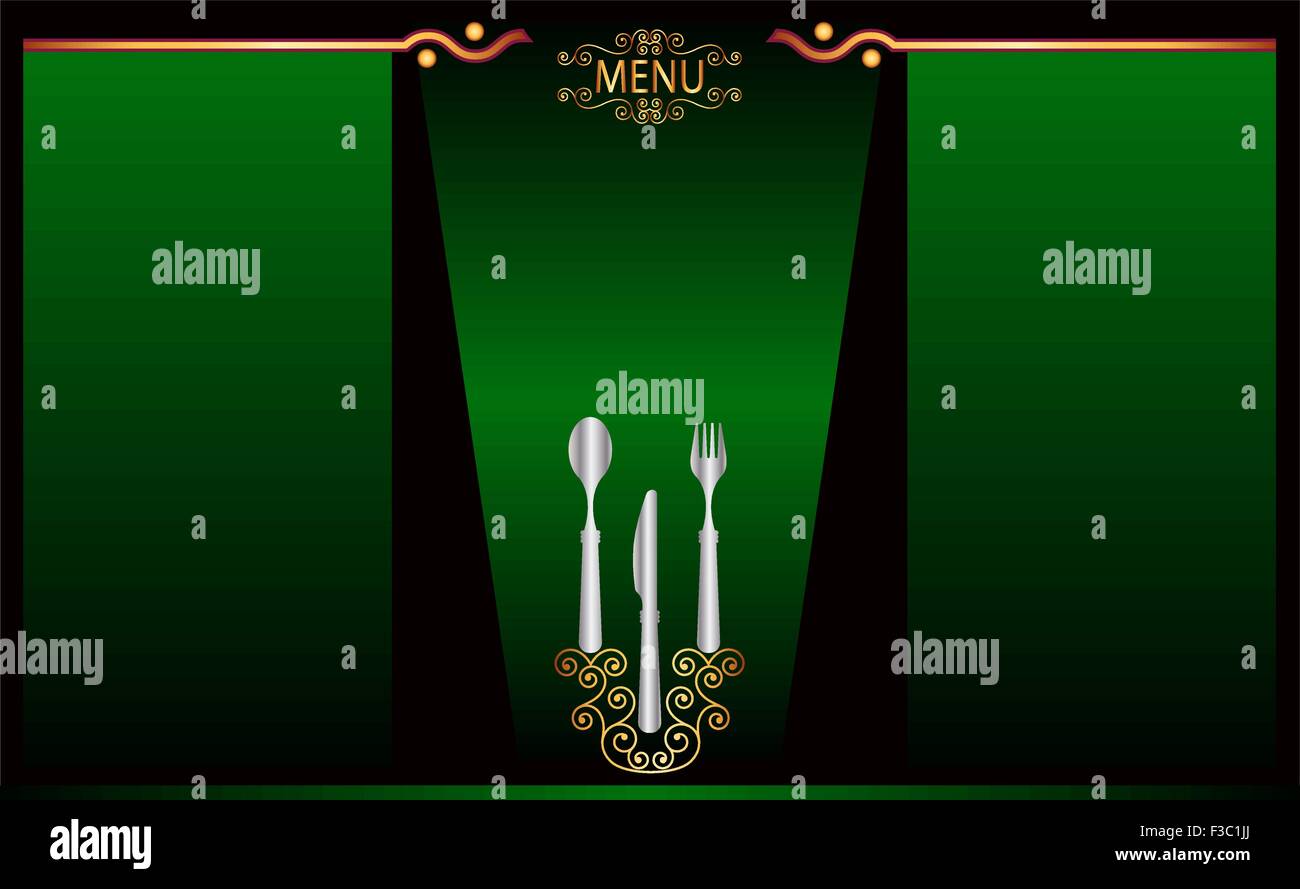 Menu Card Design Template Vector Art Stock Vector Image & Art - Alamy