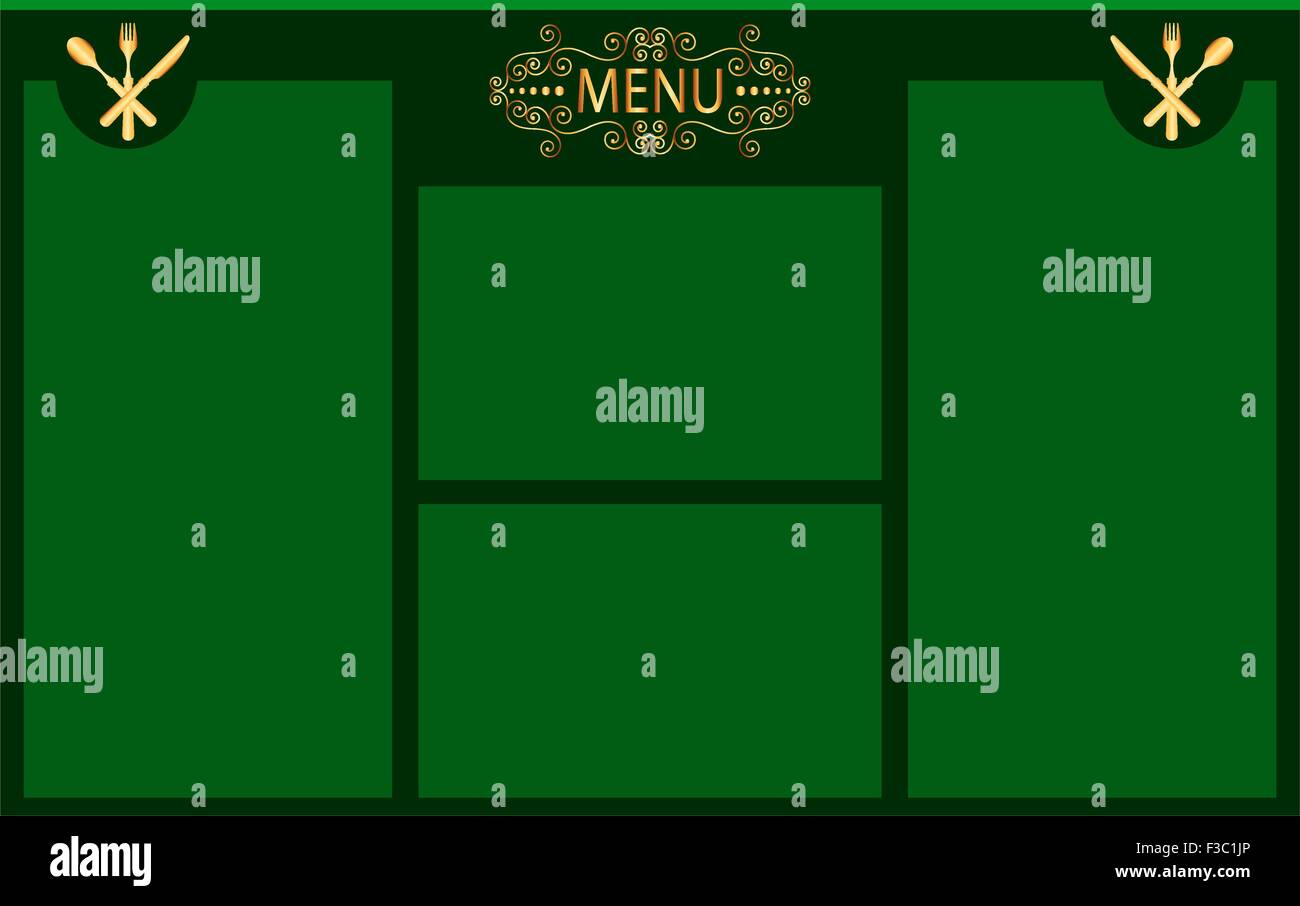 Menu Card Design Template Vector Art Stock Vector Image & Art - Alamy