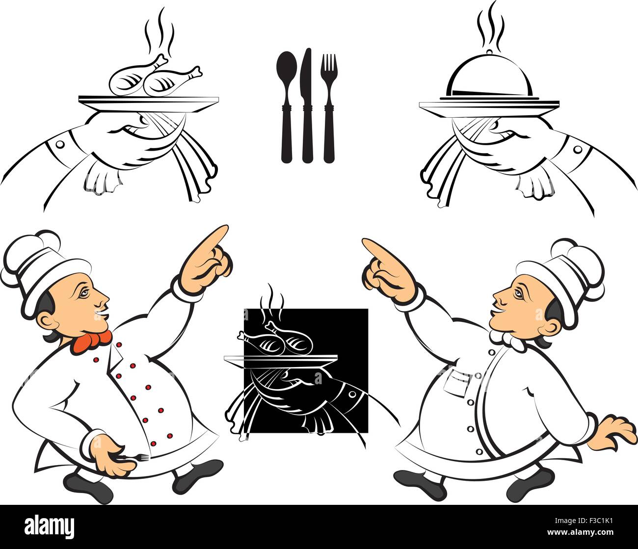 Chef Menu Card Design Template Vector Art Stock Vector Image & Art - Alamy