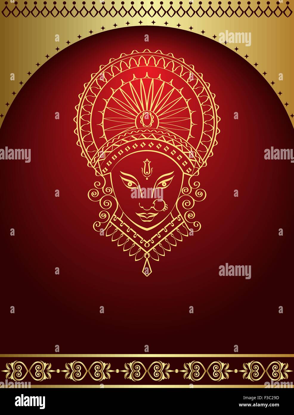 Durga Goddess of Power Vector Art Stock Vector Image & Art - Alamy