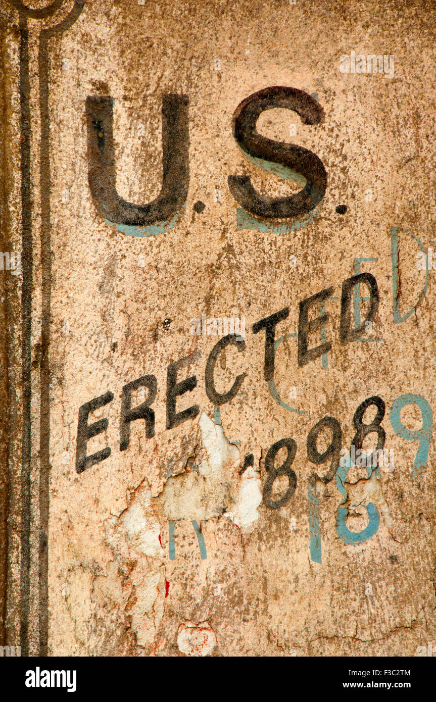 North Head Lighthouse inscription, Cape Disappointment State Park ...