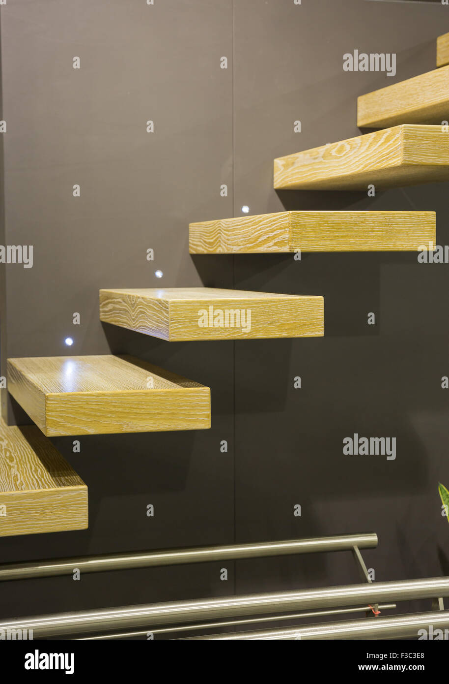 Modern scale with suspended stairs Stock Photo - Alamy