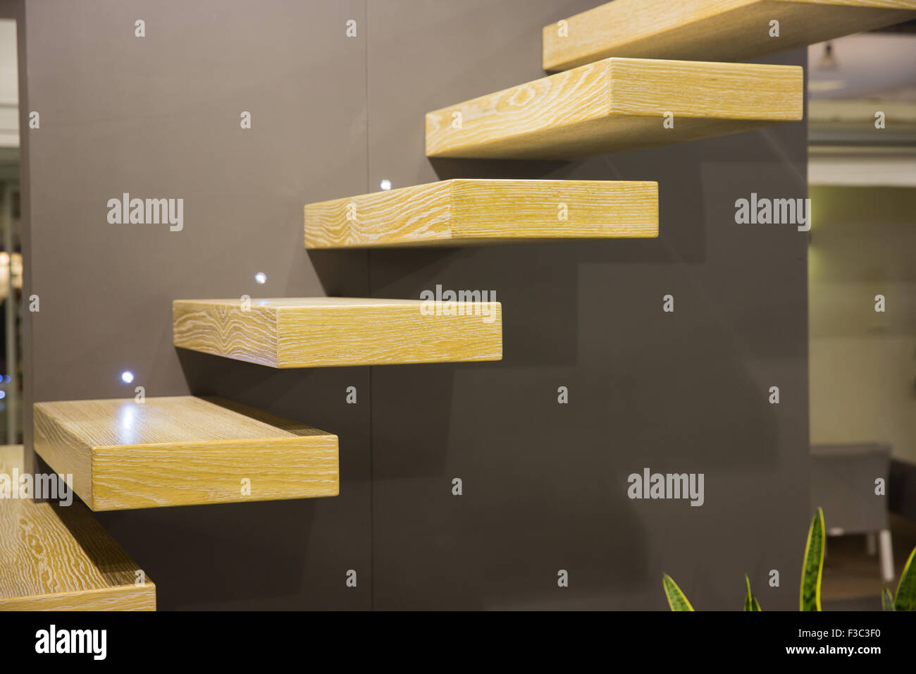 Modern scale with suspended stairs Stock Photo - Alamy