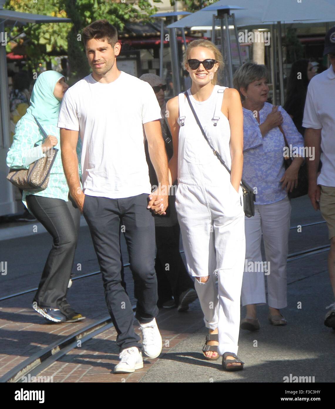 Melissa Ordway with her boyfriend goes shopping at the Grove in ...