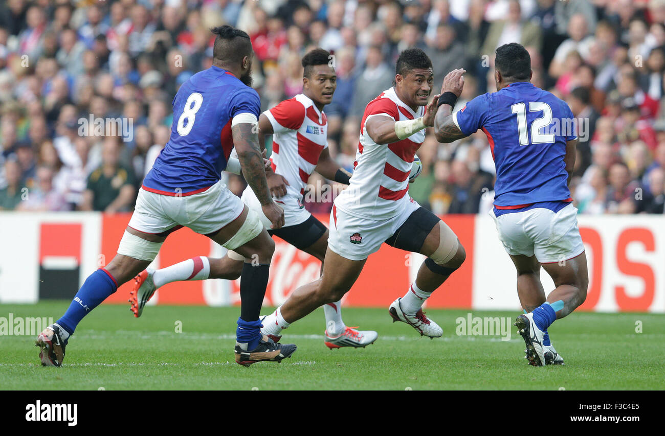 Milton Keynes, UK. 3rd Oct, 2015. MILTON KEYNES, UK - October 03: Japan ...